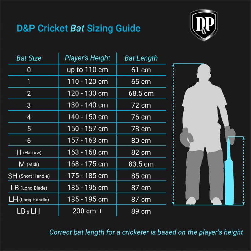 Cricket Bat Sizing Information RimaSports DP Cricket Online Cricket